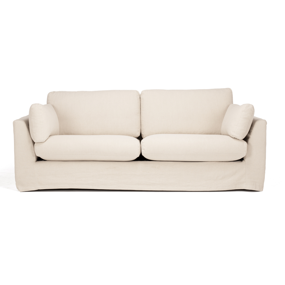 CARSON 3 Seat Slipcover Sofa – Oatmeal – Nirvana Interiors